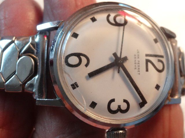 JEAN PERRET ANTIK HERREN UHR.HANDAUFZEUG UHR.LÄÜFT | Acheter sur Ricardo