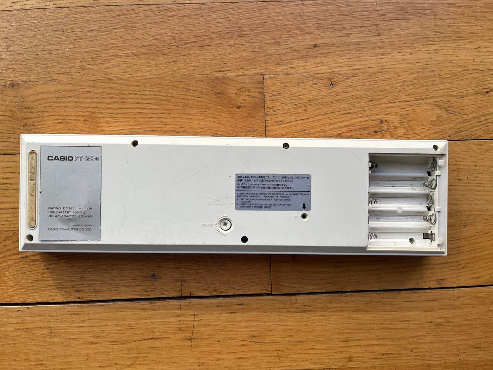 Vintage Casio Pt-20 Electronic Keyboard | Kaufen auf Ricardo