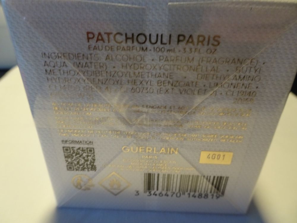 GUERLAIN PARFUM *PATCHOULI PARIS* 100m OVP VETIVER FAUVE 2ML (Neu und ...