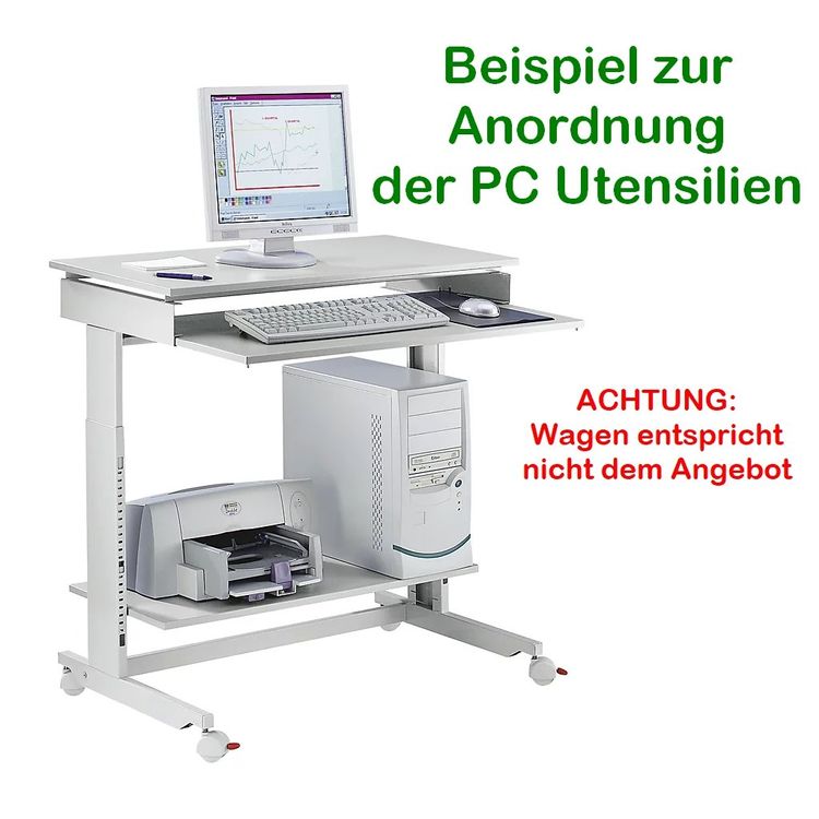 PC Computer / PC-Wagen / PC-Tisch / Computer-Möbel fahrbar | Kaufen auf ...