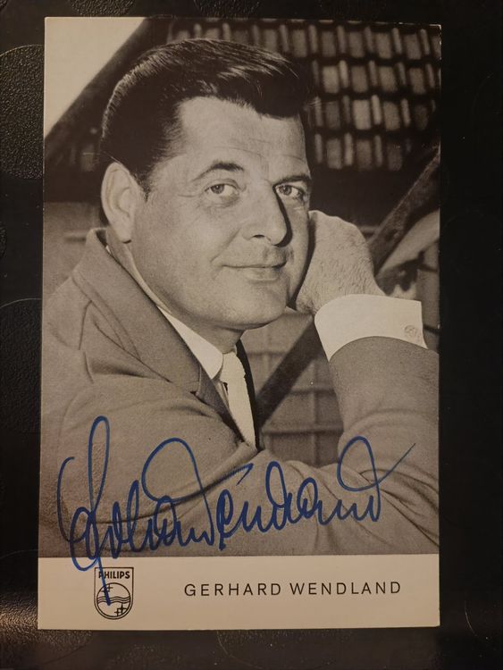 Gerhard Wendland - †1996 - handsignierte Autogrammkarte (Gebraucht) in ...