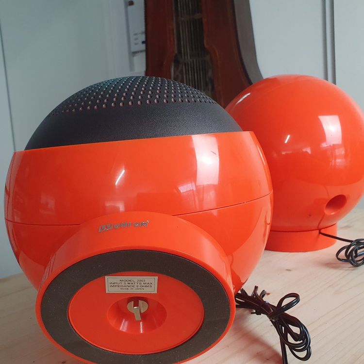 Weltron 2003 Space Ball Retro Lautsprecher Kugel Orange (Gebraucht) in ...