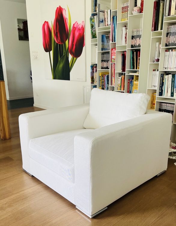 Design Sessel Weiss - mit Ersatzbezug (Beige) (Gebraucht) in Wettingen ...