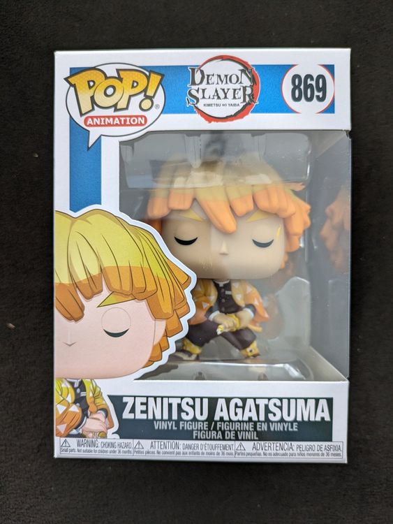 Funko Pop! Demon Slayer - Zenitsu Agatsuma #869 (Neu und ...