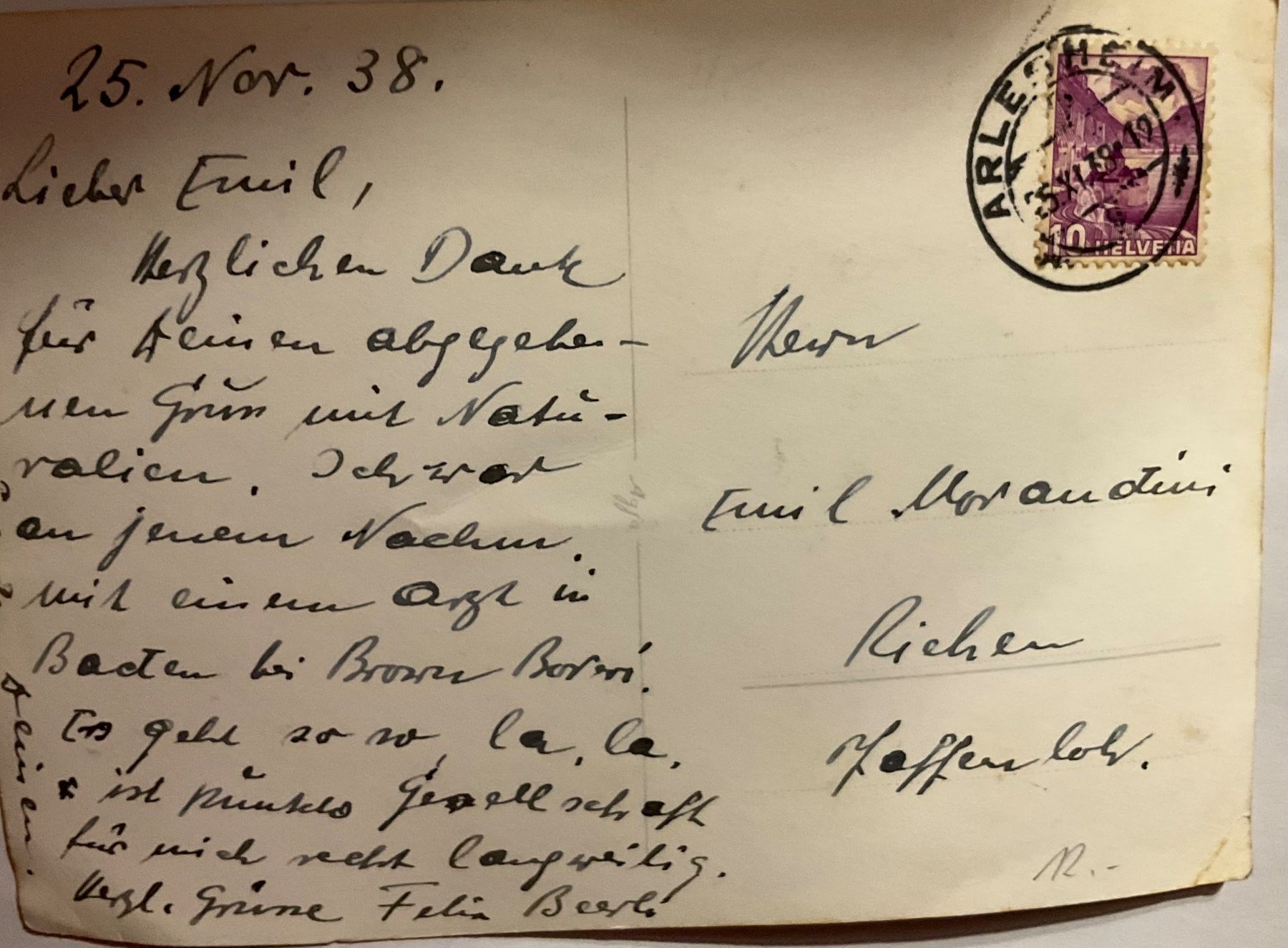 Kräzernbrücke, Lehrgerüst 1938 - Ansichtskarte,st Gallen (Gebraucht) in ...