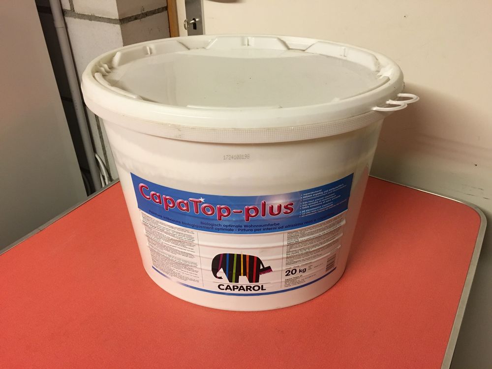 1 Eimer Farbe Capa Top -plus 20 Kilogramm (Gebraucht) in Lanzenhäusern für CHF 7 – nur Abholung ...