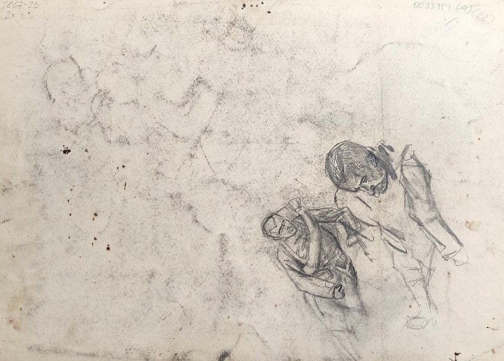 ROBERT VON HAUG – Schiessender Soldat (Zeichnung) (Gebraucht) in ...