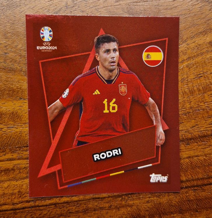 Topps SP Sticker EURO 2024 ESP Rodri (Neu (gemäss Beschreibung)) in ...