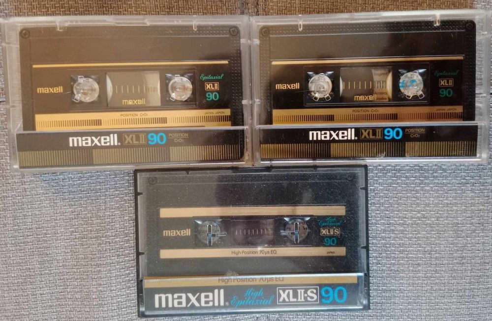 MAXELL XLII 90 epitaxial / XLII-S 90 - 3 x cassettes MC (Gebraucht) in ...