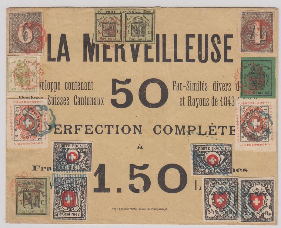 ca.1900:Kantonal/Bundesmarken-Fournier-Fälschungen - ab 1.- (Gebraucht ...