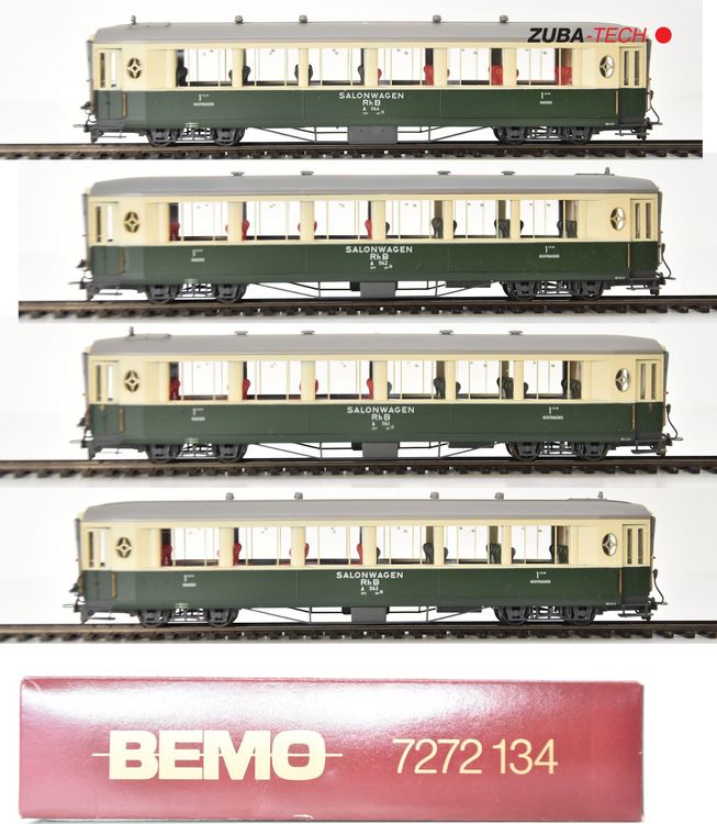 Bemo 7272134 Salonwagen-Set 4tlg RhB H0m GS mit OVP (Gebraucht) in St. Gallen für CHF 117 – mit ...