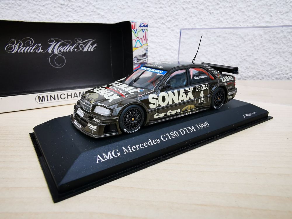 Minichamps 1/43 AMG Mercedes C180 DTM 1995 , Magnussen (Neu und ...