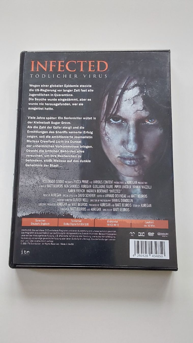 Infected - Tödlicher Virus (FSK 16) DVD - Horror Film (Gebraucht) in ...