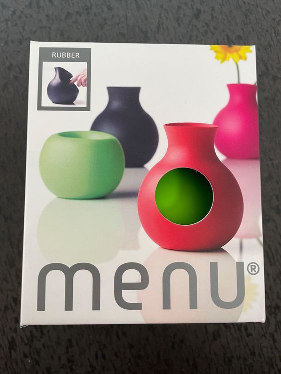 Menu Gummi Vase Design Vase neu und ovp, Farbe lime (Neu und ...