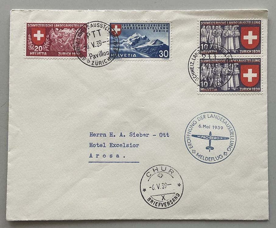 Meldeflug Schweizerische Landesausstellung Zürich 1939 | Kaufen auf Ricardo
