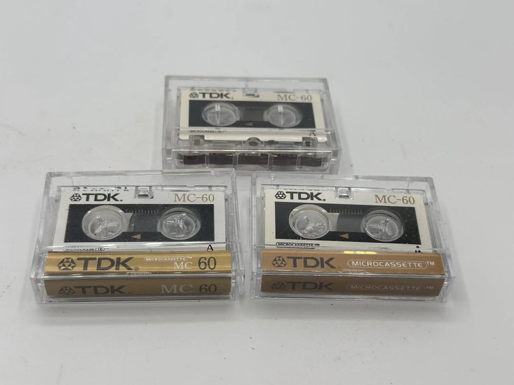 3 TDK Microcassette Dictaphone Voice Recorder Micro Cassette (D ...