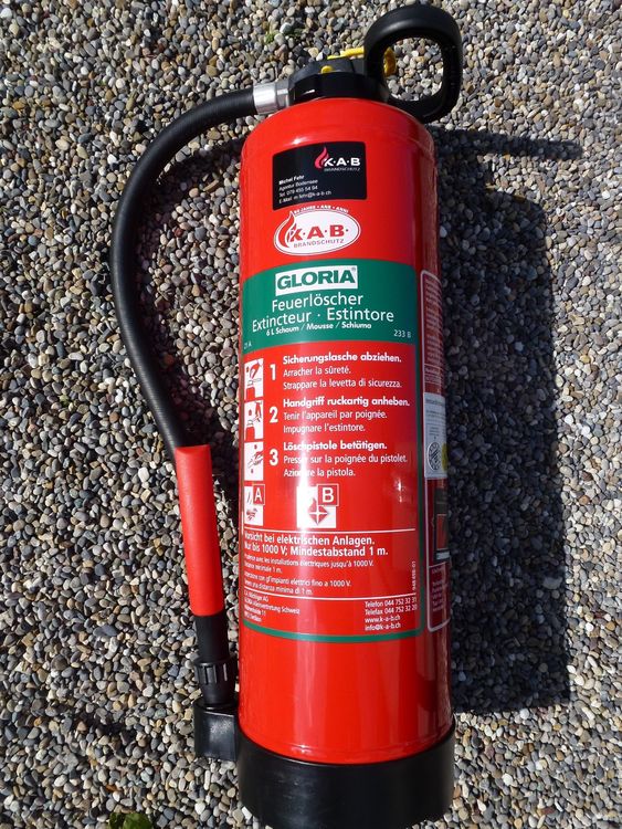 Gloria Schaumfeuerlöscher 6 Liter (Gebraucht) in Bischofszell für CHF 20 – nur Abholung auf ...