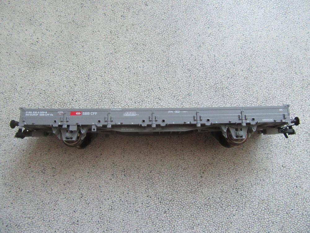 Roco 66739 Rungenwagen Ks SBB mit zwei Militärfahrzeugen (Gebraucht) in ...