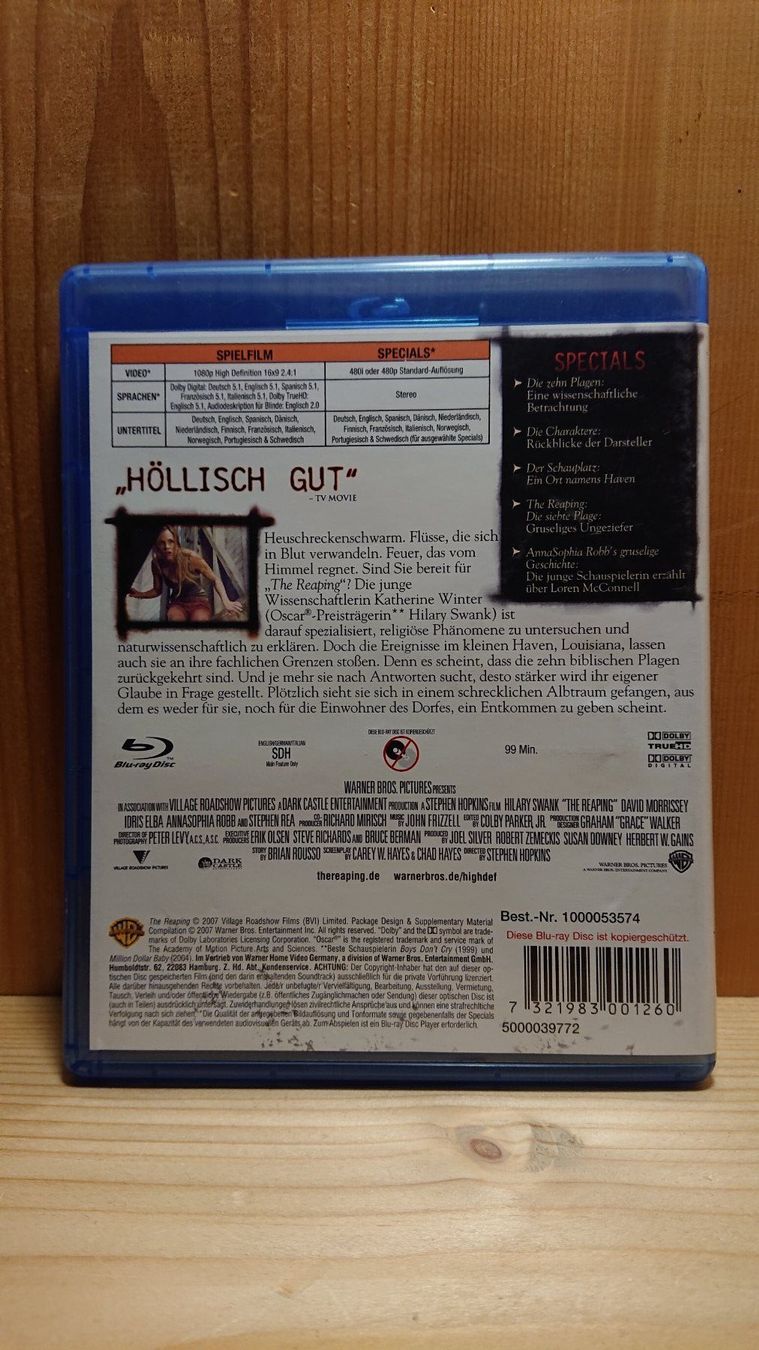 THE REAPING Blu-Ray mit Hilary Swank (Gebraucht) in Wilderswil für CHF 3.9 – mit Lieferung auf ...