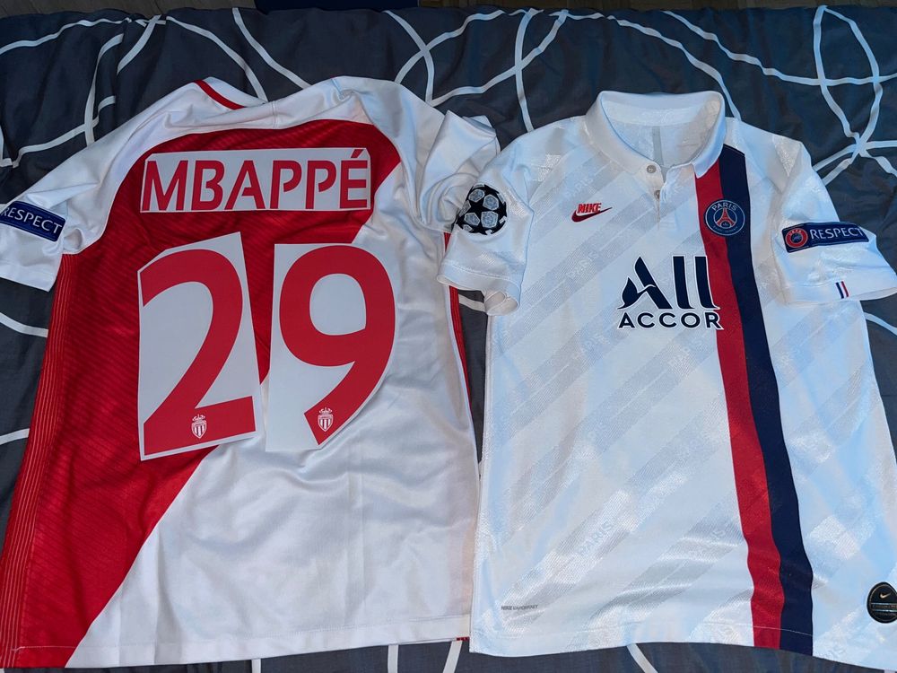Mbappé Pack/ 2 Maillots PSG et Monaco + un flocage Monaco | Kaufen auf Ricardo