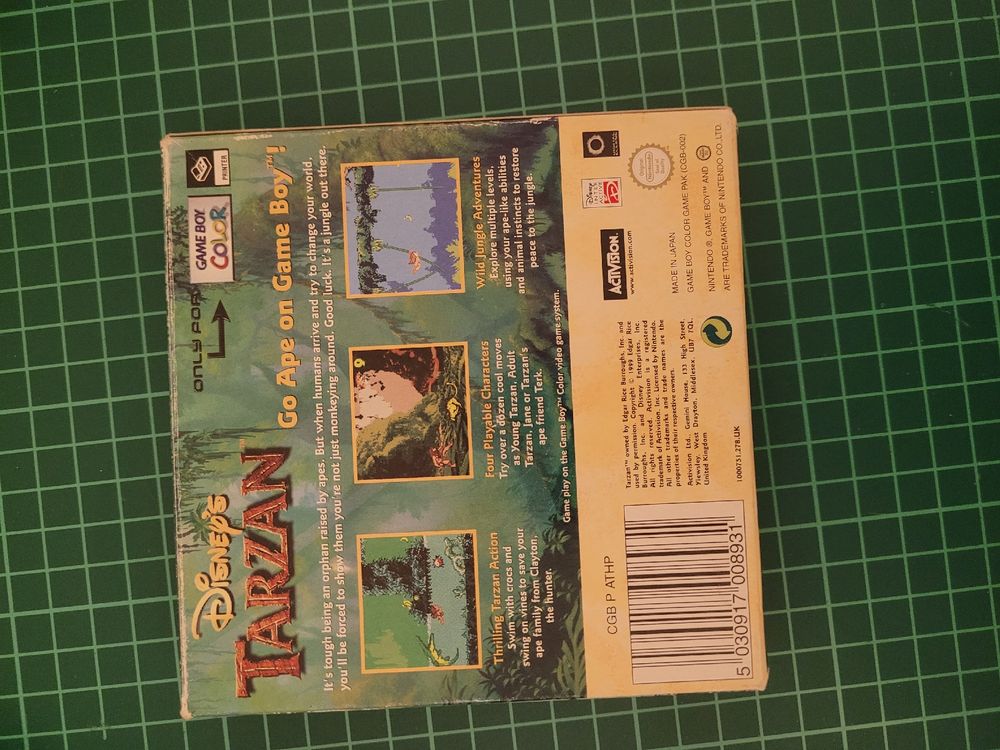 Tarzan for Game Boy Color - Complete in Box - GB - Retro (Gebraucht) in ...