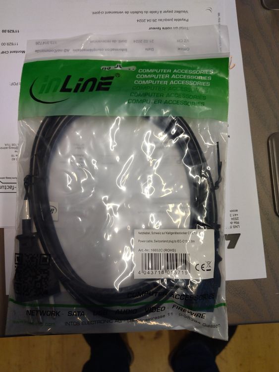 10x Cable alimentation type IEC-C13 (Neu und originalverpackt) in ...