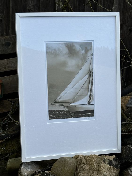 Segelschiff Jacht Fotografie, gerahmt, signiert CORY SILKEN (Gebraucht ...
