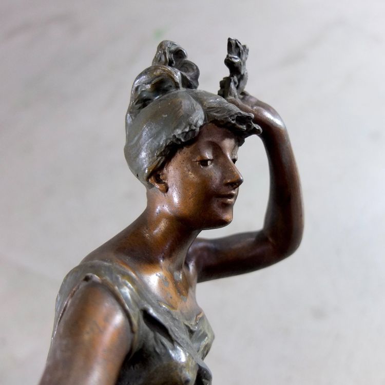 Demeter-Bronzefigur von E. J. Ferrand, Frankreich um 1900 (Gebraucht ...