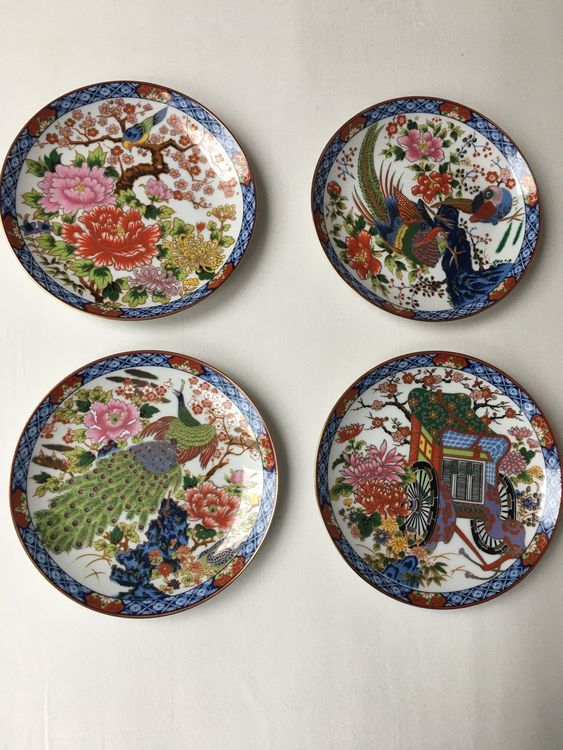 4 set Decorative Chinese side/wall plates (1980’s) (Neu (gemäss ...