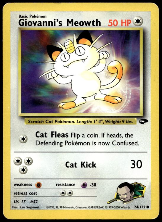 Giovanni's Meowth 74/132 Pokémon Gym Challenge ab 1.- (Neu (gemäss ...