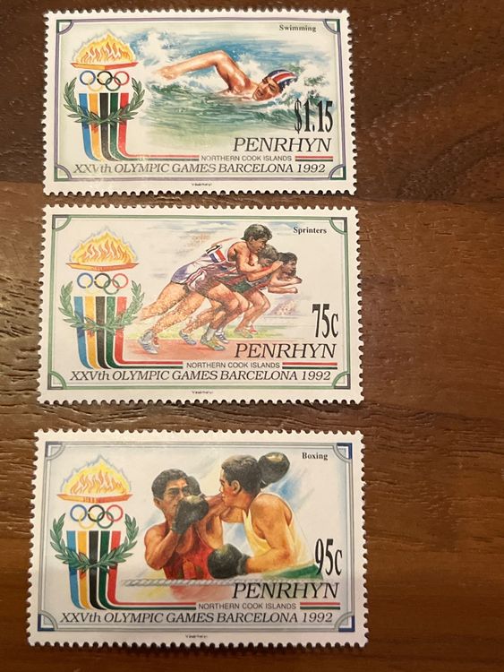 Briefmarken Olympische Spiele 1992 Barcelona Penrhyn (Neu und originalverpackt) in Zürich für ...