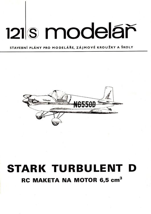 Quality Bauplan / Plan RC Scale model "Stark Turbulent" (Neu (gemäss ...