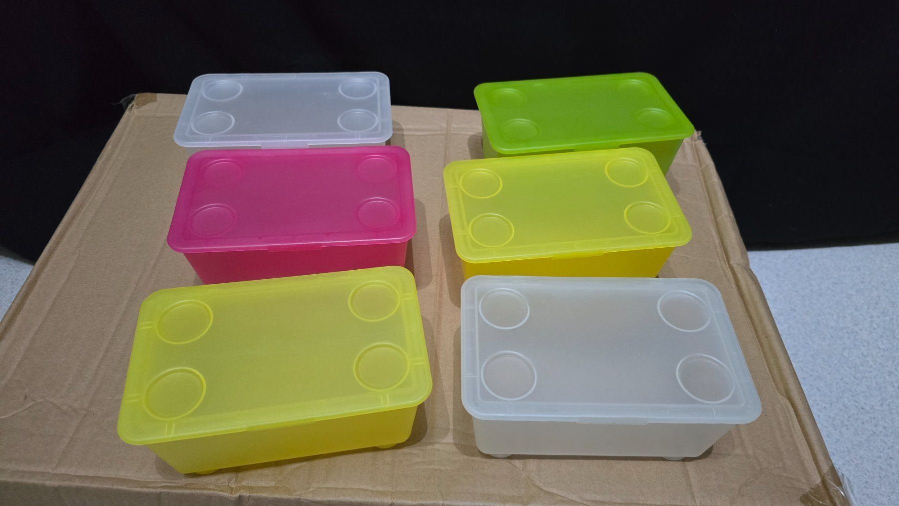 6 farbige Ikea Glis Box mit Deckel / LEGO Style (Gebraucht) in Thalwil ...