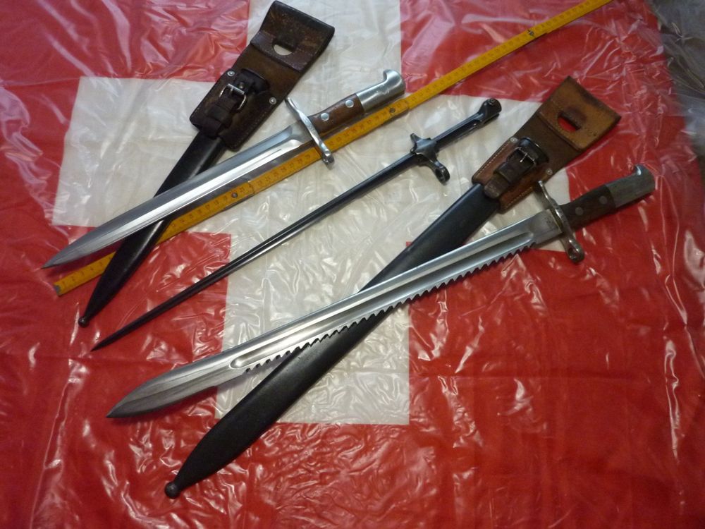 Schweiz Armee Bajonett, Stichbajonett, Faschinenmesser (Gebraucht) in Dietikon für CHF 196 – mit ...