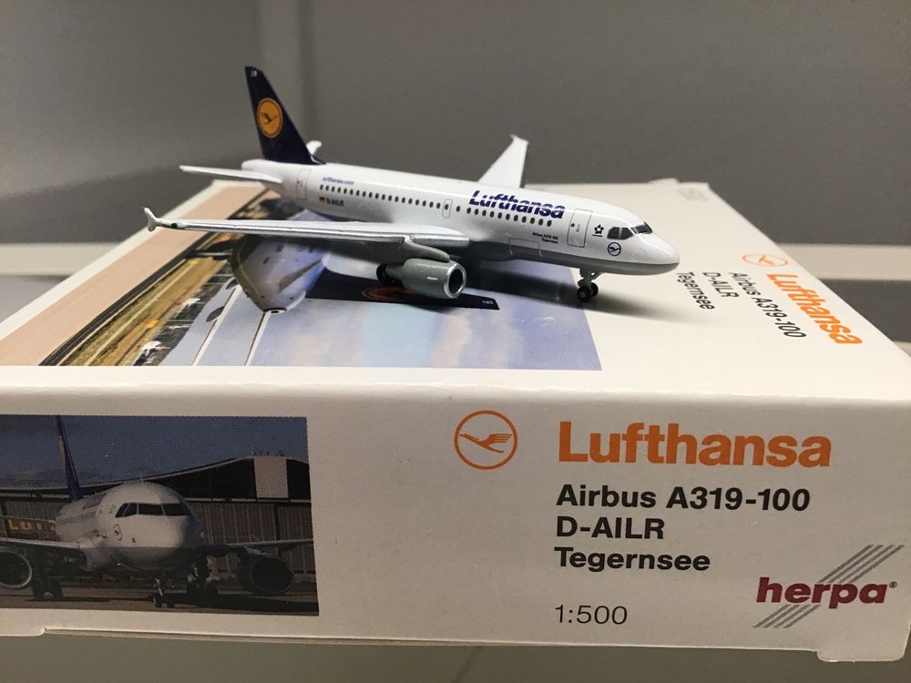Lufthansa Airbus A319-100 Modell Herpa 1:500 D-AILR | Kaufen auf Ricardo