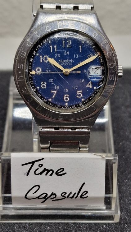 Getragene 1994 SWATCH IRONY BIG HAPPY JOE, YGS400, 37mm (Defekt) in Bülach für CHF 1 – mit ...