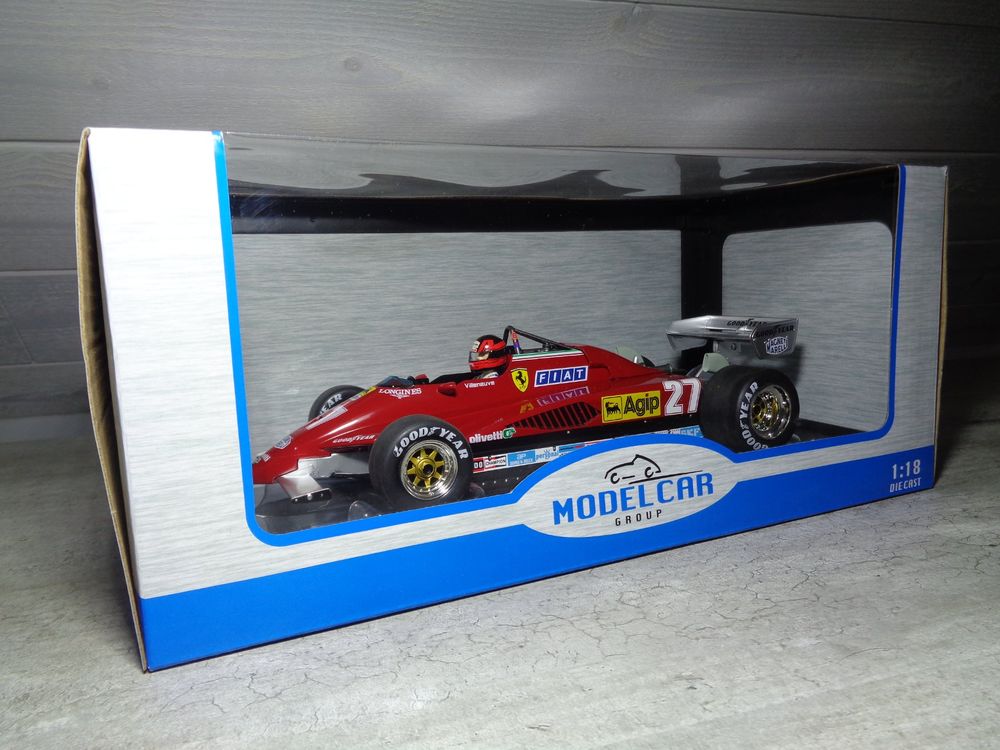 MCG 1:18 F1 Ferrari 126 C2 Gilles Villeneuve 1982 (Neuf avec emballage ...