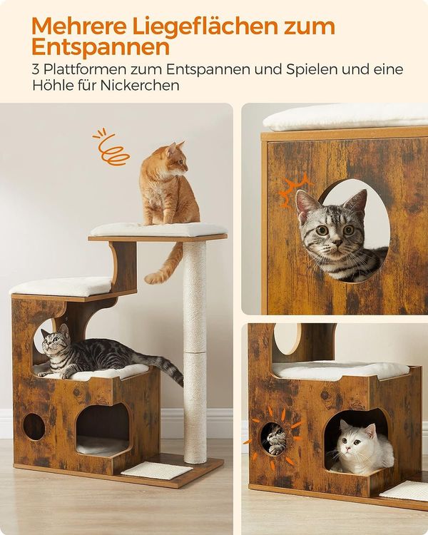 Kratzbaum Katzenbaum mit Höhle und Liegeflächen ANDREA (Neu und originalverpackt) in Lachen SZ ...