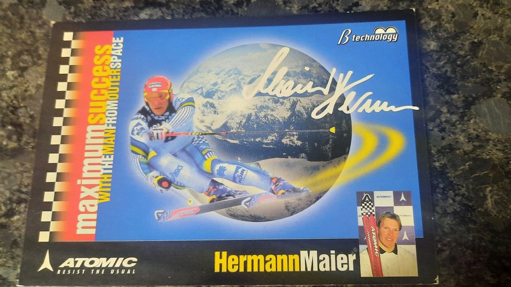 Autogrammkarte Hermann Maier (Gebraucht) in Schmerikon für CHF 12 – mit ...