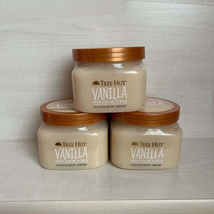 3x Vanilla Shea Sugar Scrub, Tree Hut (Neu und originalverpackt) in ...
