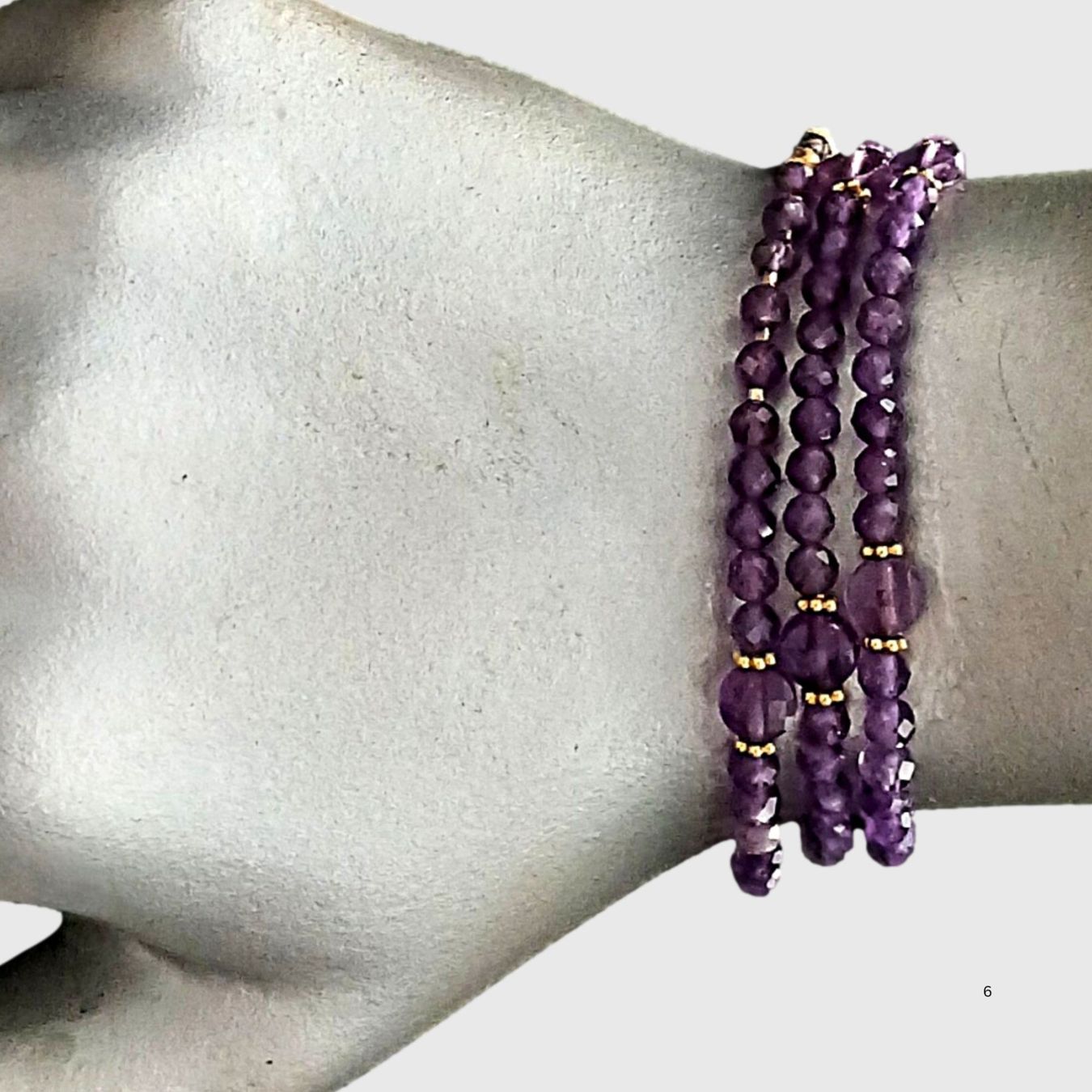 Amethyst – Halskette oder Armband - 2in1 - lila - Unikat (Neu (gemäss ...