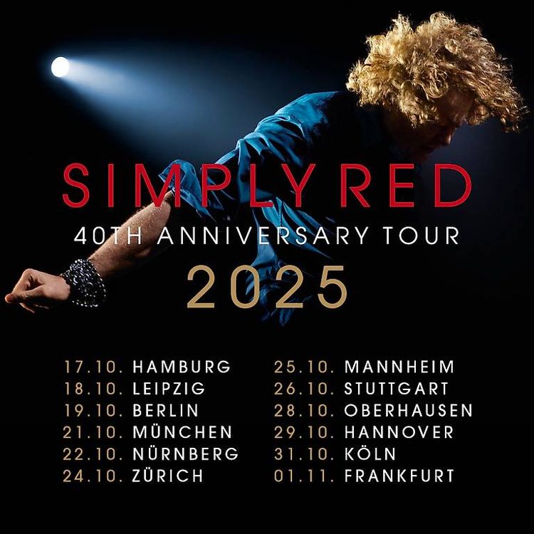 Billet concert Simply Red Zurich 2025 (Gebraucht) in Vuarrens für CHF ...