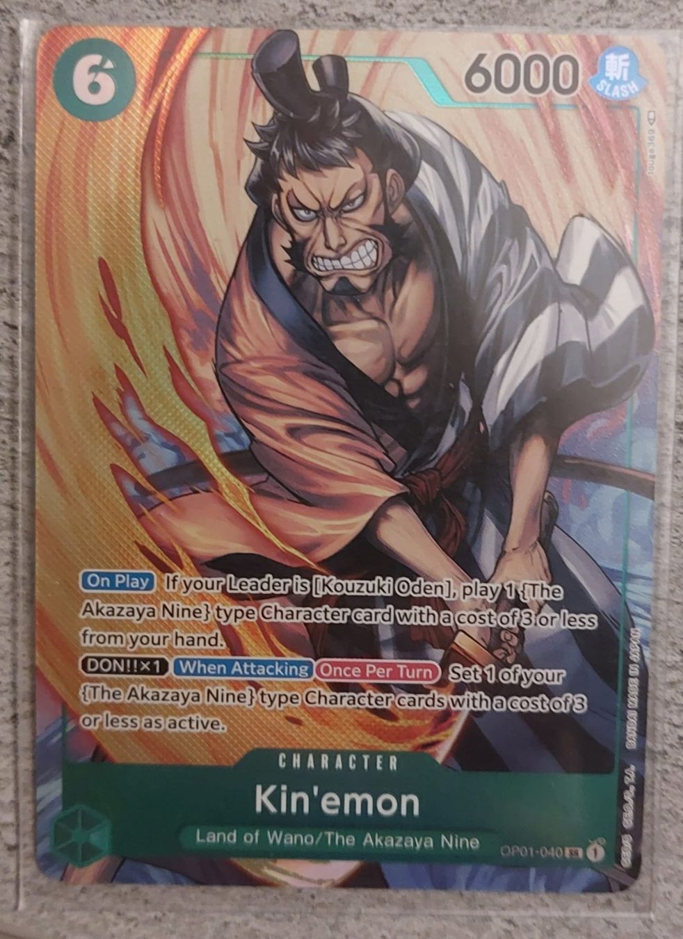 One Piece Kin'emon OP01-040 "Pre Errata 1st Edition" EN (Gebraucht) in ...