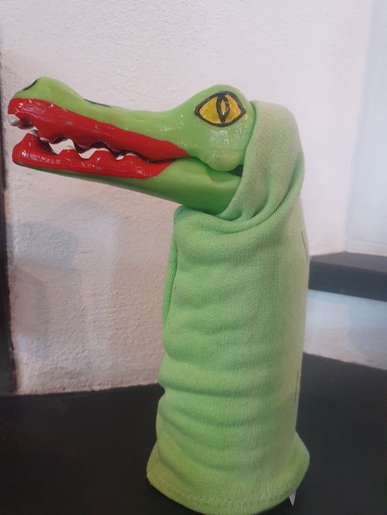 Handpuppe Jodeca Krokodil (Gebraucht) in Ursenbach für CHF 2 – mit ...