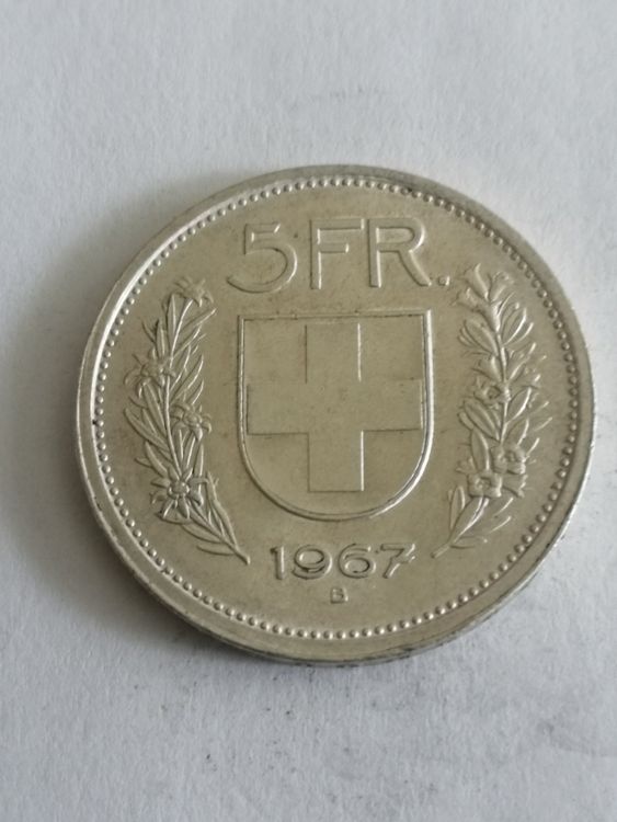 5 Fr. 1967 Silber (Gebraucht) in Hinterkappelen für CHF 8.7 – mit Lieferung auf Ricardo kaufen