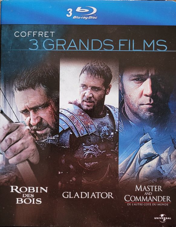 DVD Coffret 3 Grands Films Robin Des Bois, Gladiator, Master | Kaufen ...