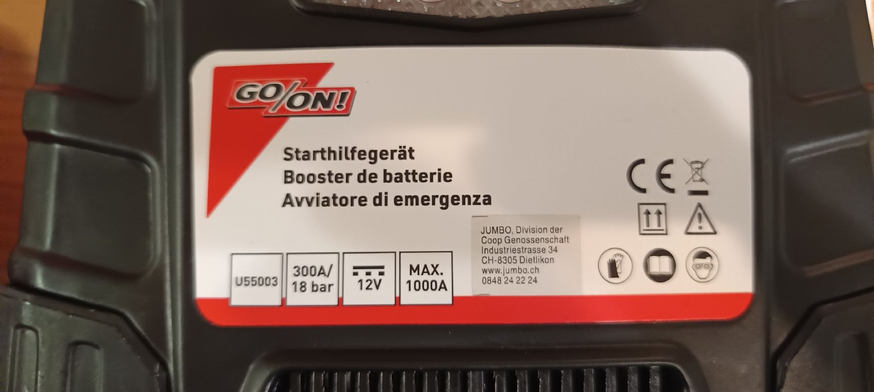 Neues Go/On Starthilfegerät mit Kompressor für Auto usw. (Neu (gemäss ...
