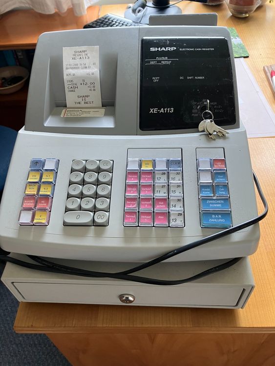 Registrierkasse SHARP (Gebraucht) in Mühlau für CHF 65 – nur Abholung auf Ricardo kaufen