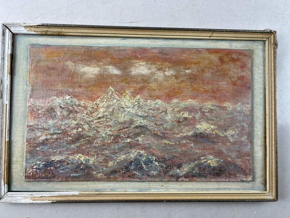 Walter Kohler Berglandschaft Gemälde Signiert mit notiz (Gebraucht) in Neuhausen am Rheinfall ...