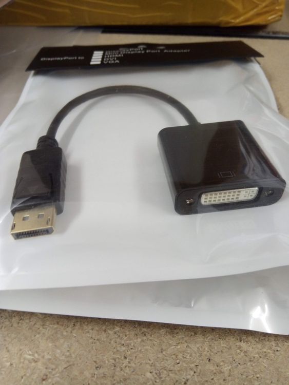 Displayport zu DVI Adapterkabel (breit) | Acheter sur Ricardo